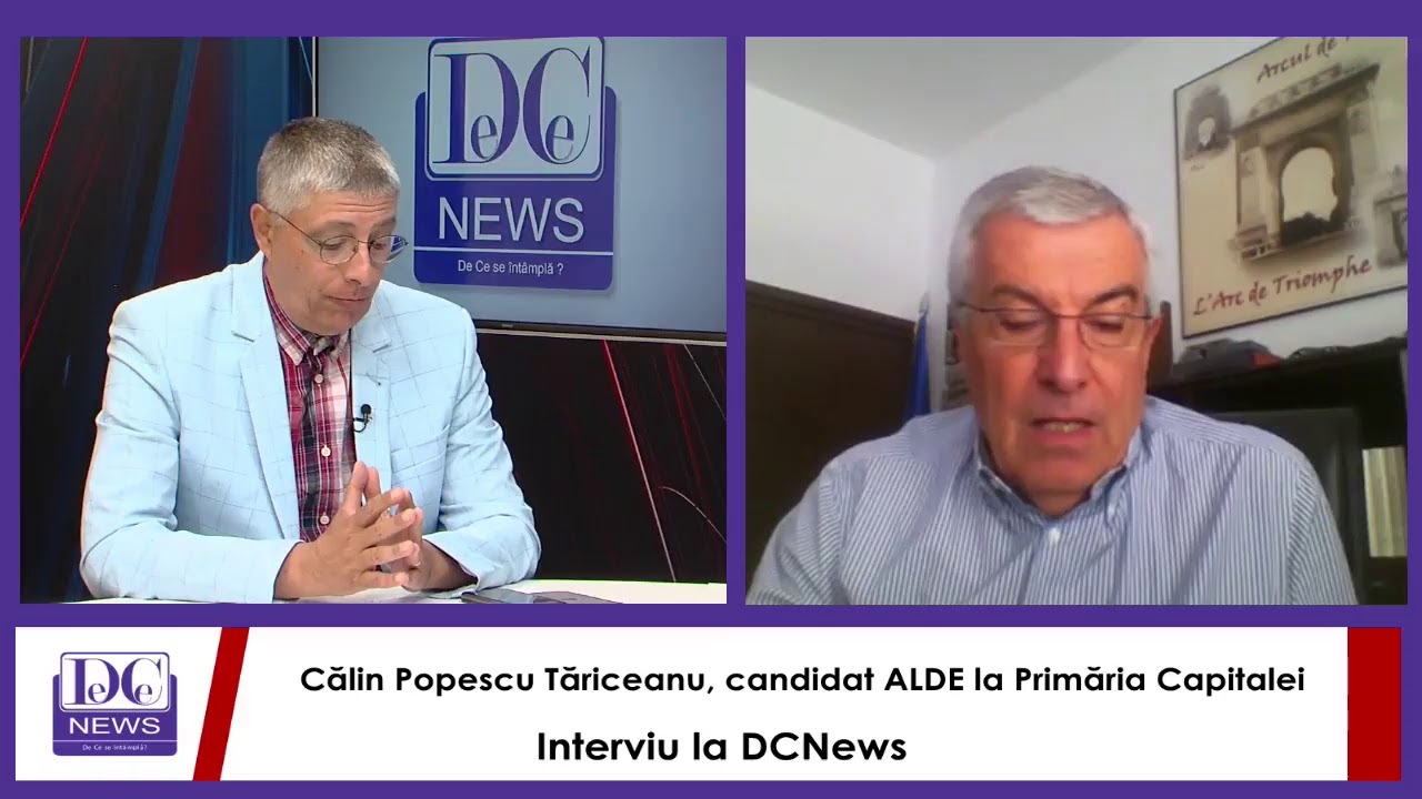 Călin Popescu Tăriceanu, candidat ALDE la Primăria Capitalei, interviu ...